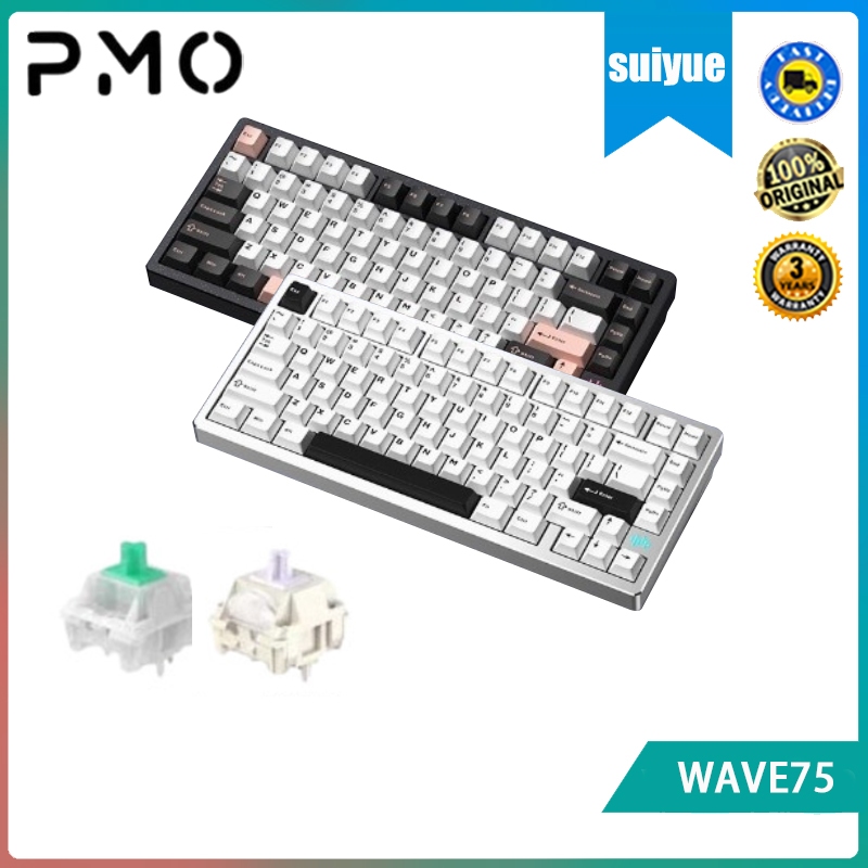 Pmo WAVE75 Customization of aluminum alloy three mode RGB mechanical ...