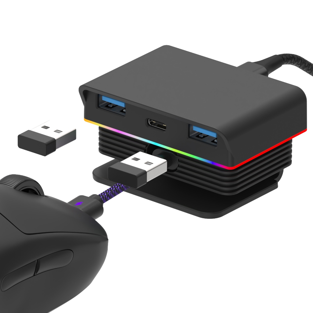 Mouse Clip Magnetic Charging Dock With 2 USB Ports Warm Touch Control ...