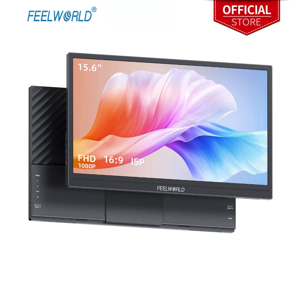 FEELWORLD DH156 15.6inch Portable Monitor 1080p FHD USB-C HDMI Computer ...