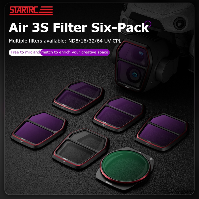 For DJI Air 3S Lens ND Filter Combo DJI Gimbal CPL/UV Filter Accessory ...
