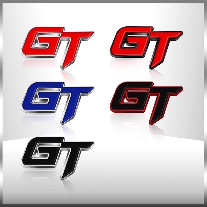 3D Metal GT Logo Car Rear Trunk Sticker Decals Grille Emblem For Geely ...