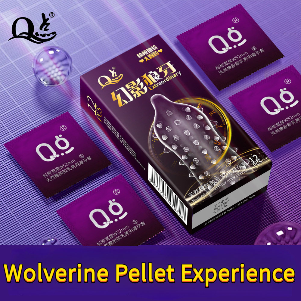 Kondom Condom Q-Spot Cat Tongue Wolf Tooth Condom Ultra-Thin Long ...