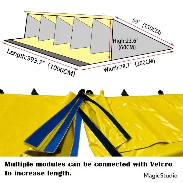 LTCANOPY Water Prevention Flood Barriers 5M 10M,Flood control emergency ...