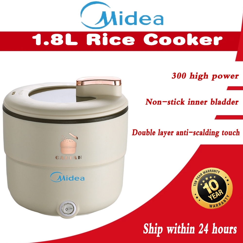 Midea Electric Mini Rice Cooker 1.8L Non Stick Coating Cooker Periuk ...