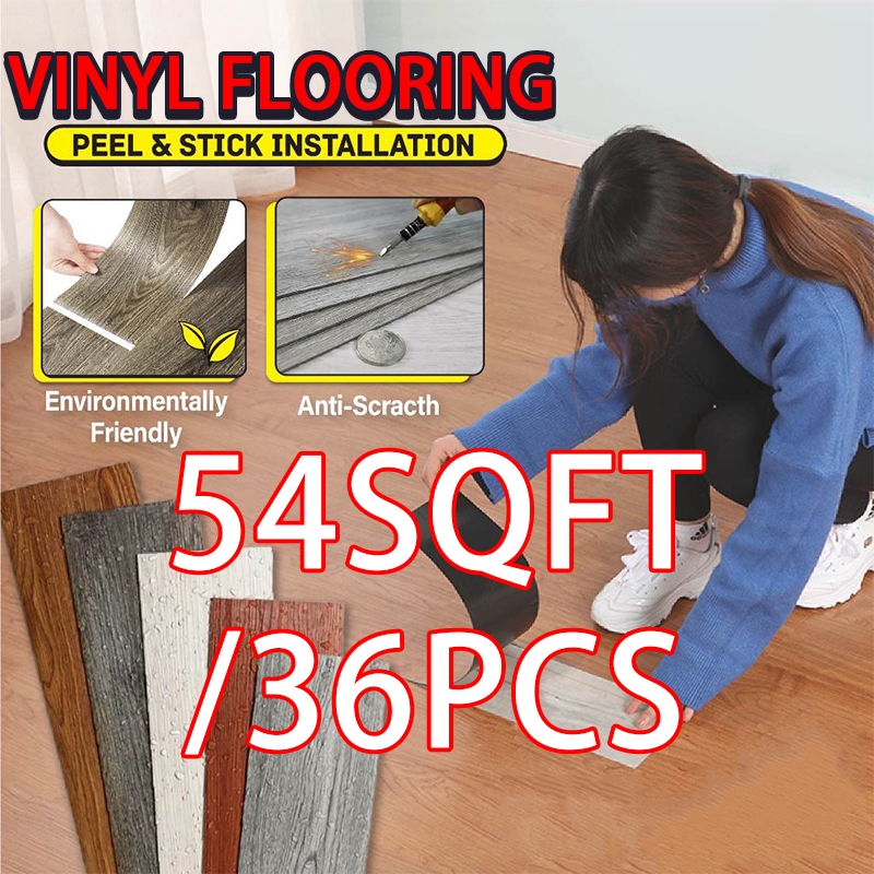 Malay spot good 54sqft/36 vinyl floor Floor/vinyl flooring Mat Stickers ...