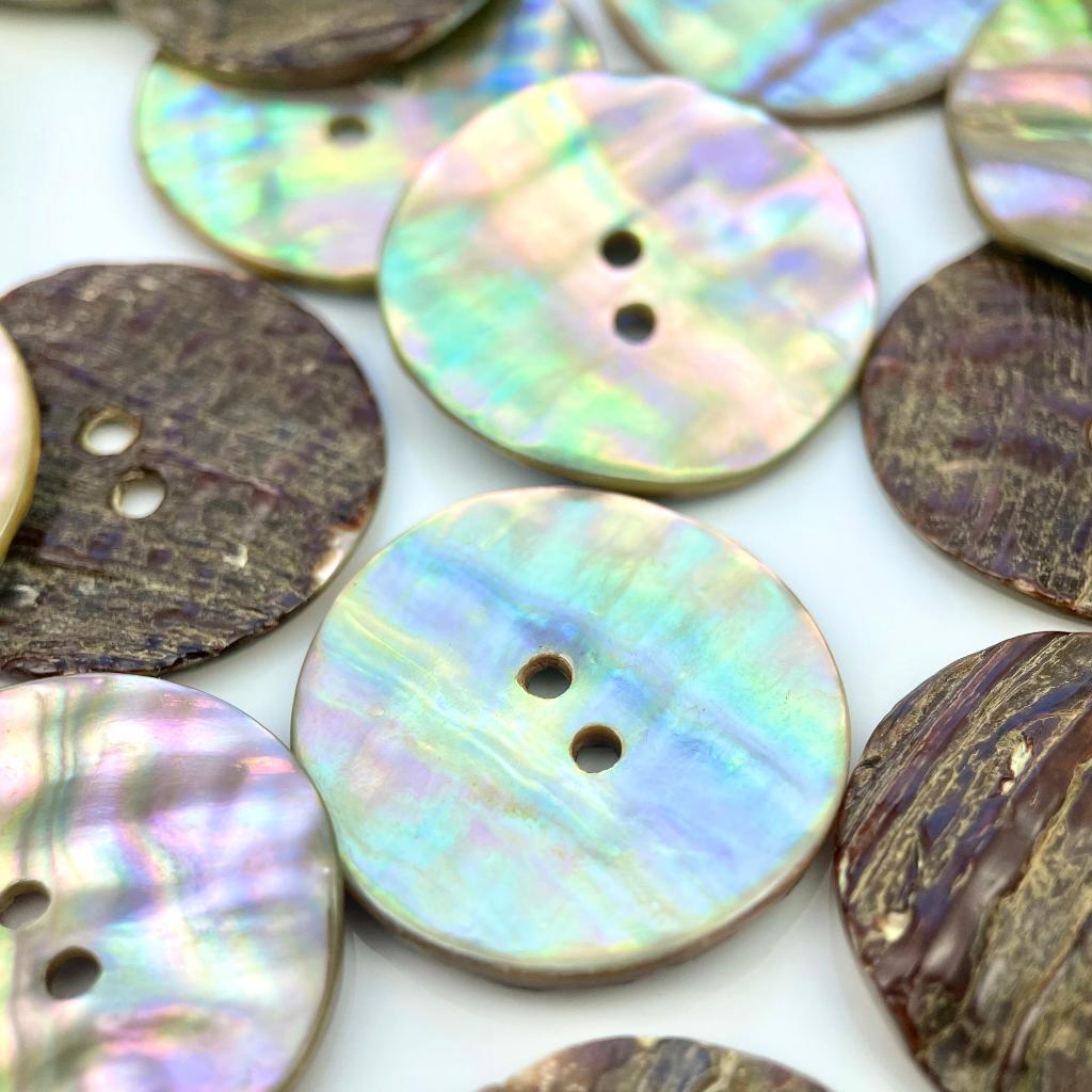 Gold Abalone Natural Mother of Pearl Shell Buttons for tailor sewing ...