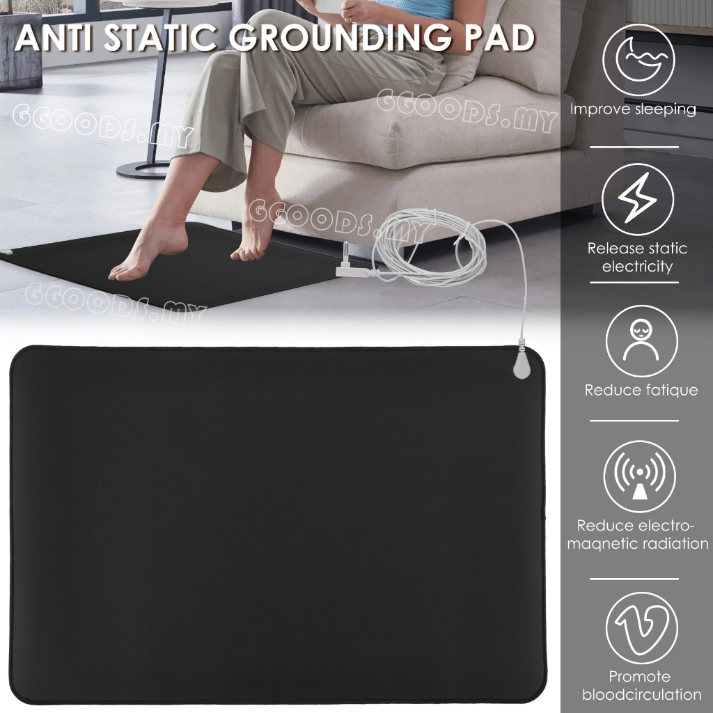 Grounding Mat with Grounding Cord Leather Grounding Pad Nonslip ...