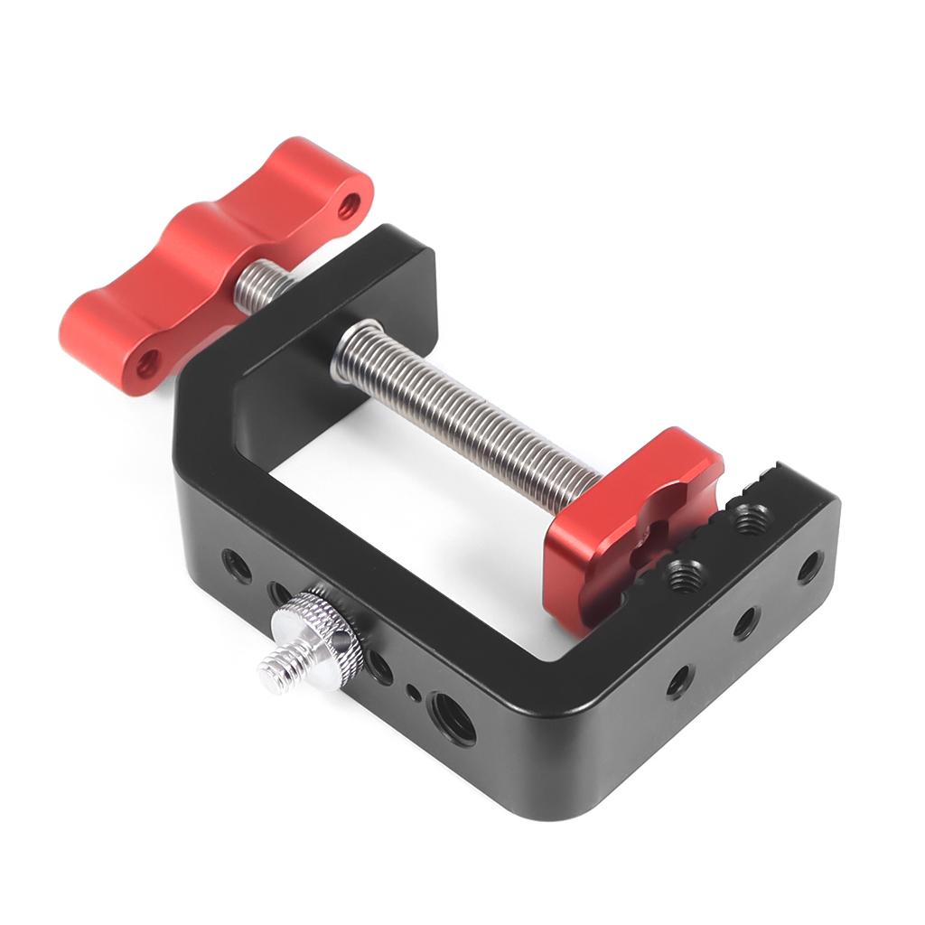 BGNING Heavy Duty Desktop Adjustable C Clamp Fixed Holder Clip with 1/4 ...