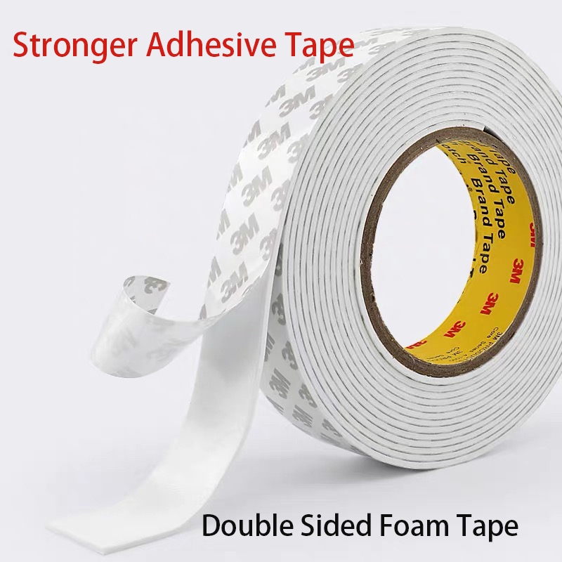 Double Sided Foam Tape Sponge Mounting Adhesive Tape White EVA Foam Tape Strong Permanent Double ...