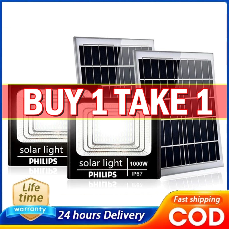 Malay spot goods BUY 1 TAKE 1lampu solar light outdoor lighting 1000w Solar Spotlight lampu ...