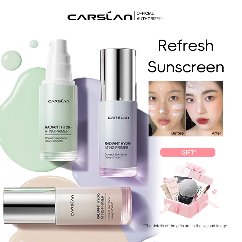 Carslan Face Primer Tone Up Cream, Smoothing Primer with Longlasting ...