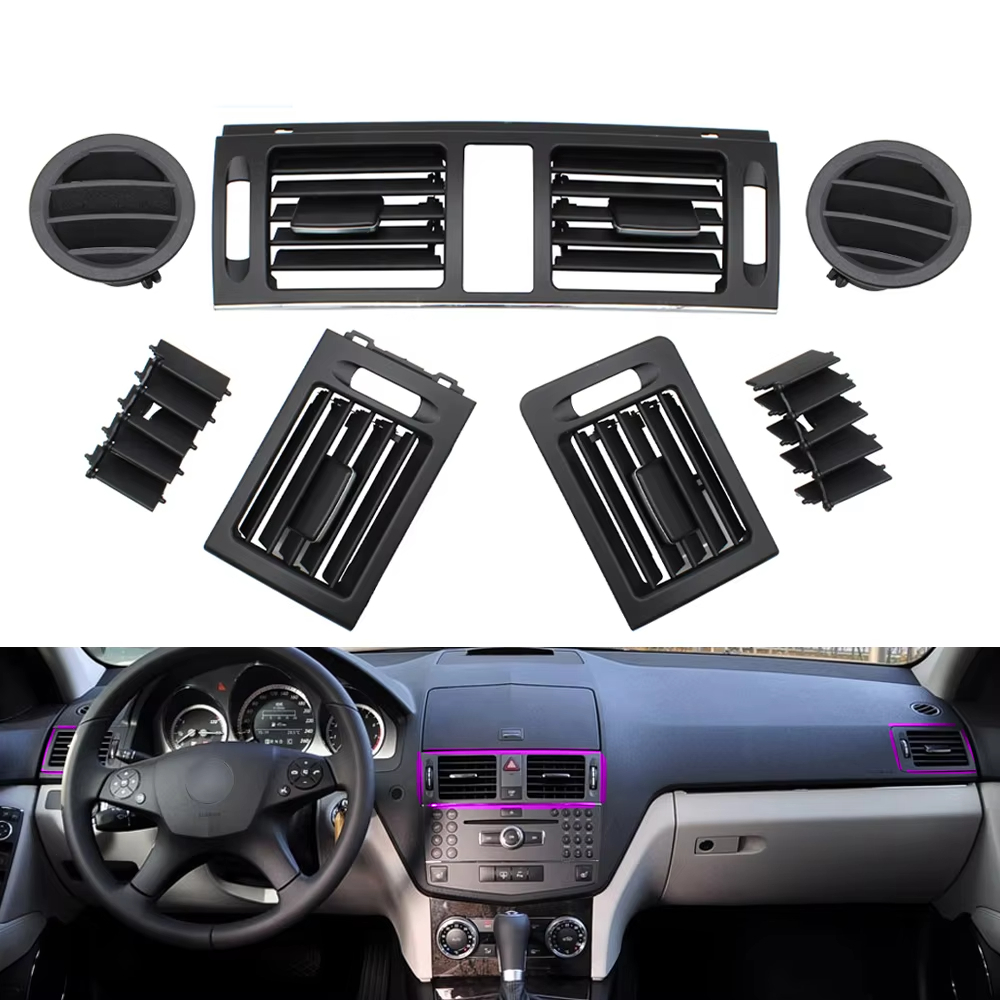W204 Console Air Conditioner AC Vent Grille Panel For Mercedes Benz C ...