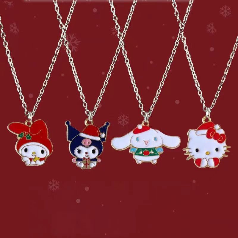 JUSHI Christmas Kurumi Kitty Melody Necklace Adjustable Holiday Gift ...