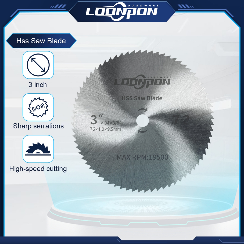 LOONPON High Speed Hacksaw Circular Saw Blade (5 Pcs x 3") | Shopee ...