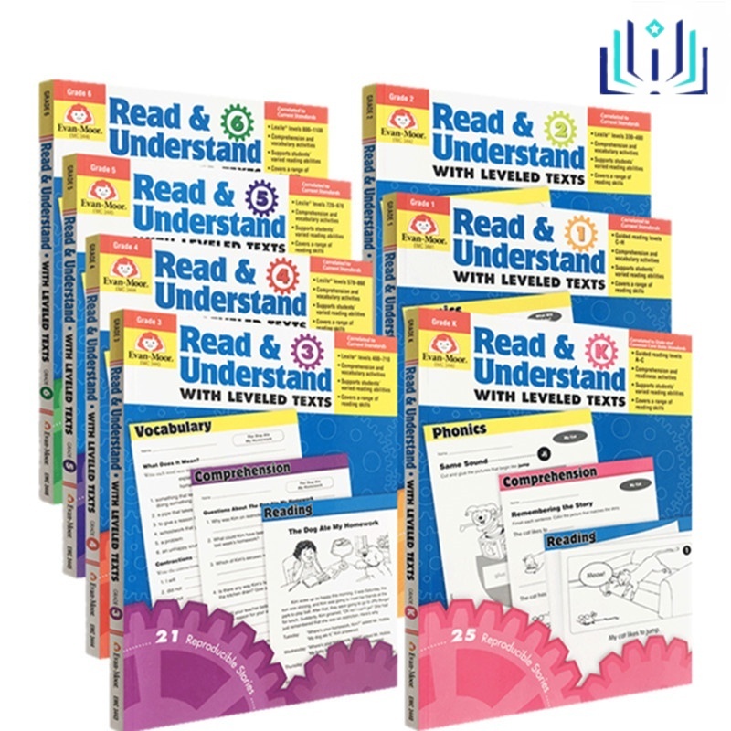 English Original “Evan-Moor Read and Understand with Leveled Texts ...