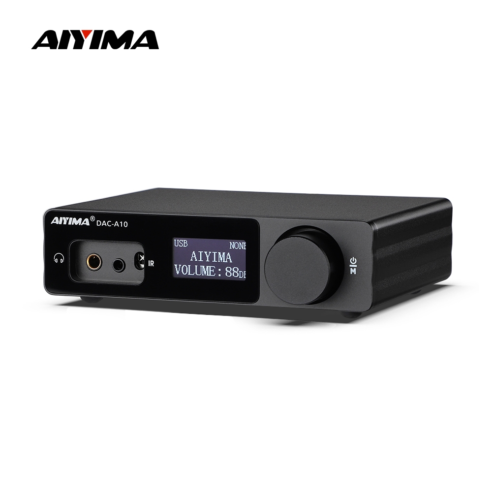 AIYIMA DAC-A10 Mini Stereo Audio Decoder Headphone Amplifier 16-600Ω ESS9018K2M USB Coaxial ...