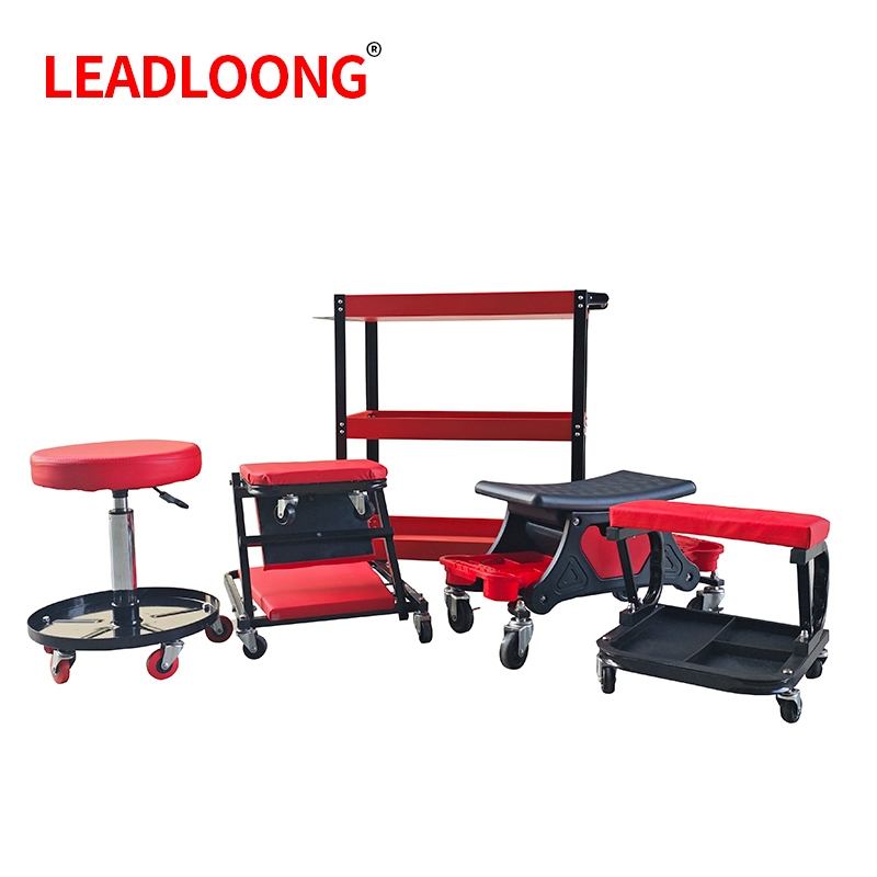 Multi-types Auto Repair Creeper Seat & 3 Tier Tool Cart & Rolling ...
