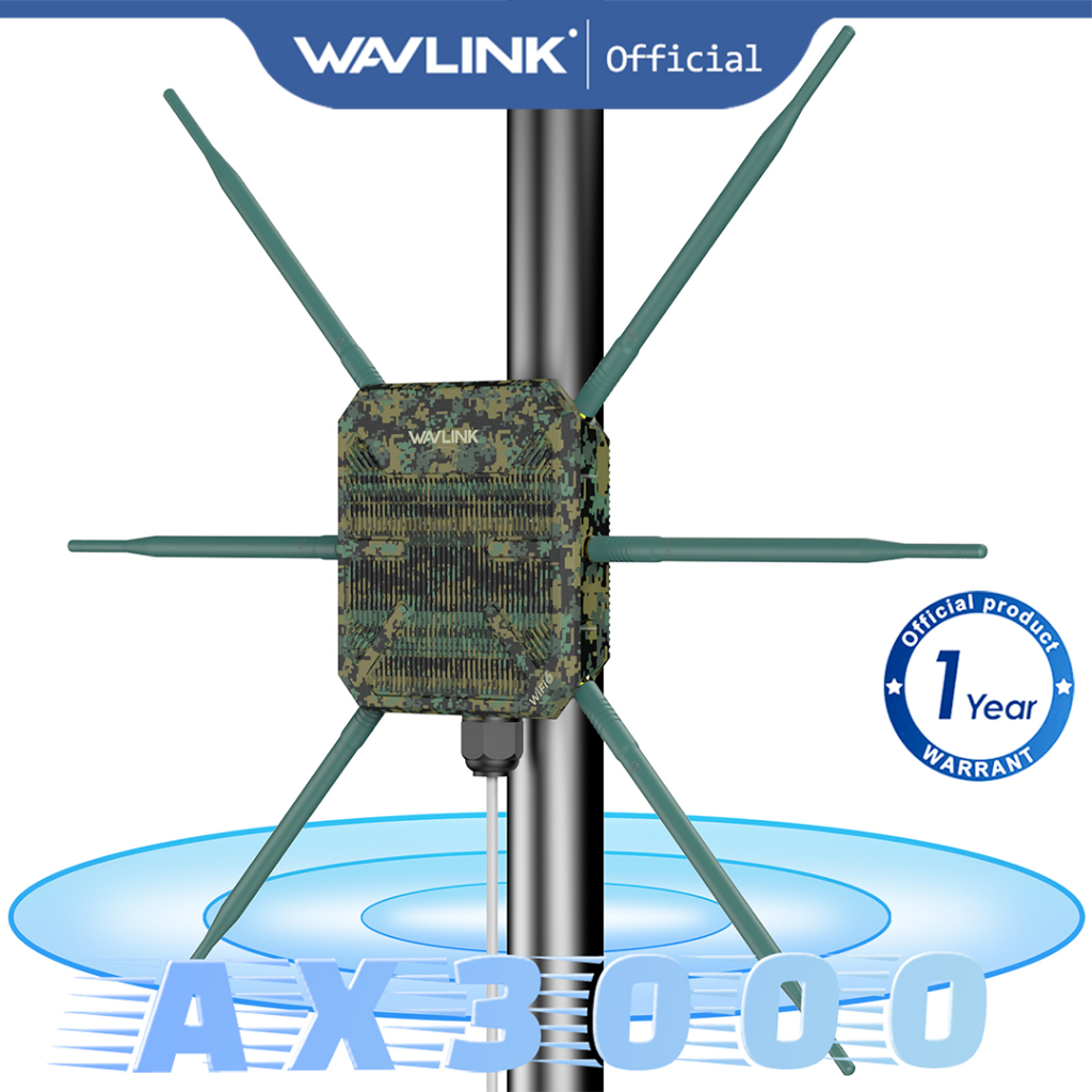 WAVLINK WiFi6 Outdoor AP Dual Band AX3000M Long Range Outdoor Mesh ...
