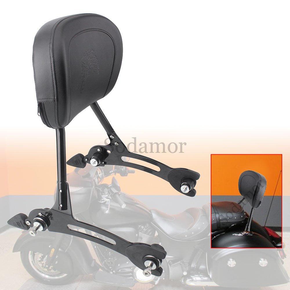 Motorcycle Sissy Bar Luggage Rack W/ Backrest For Indian Pursuit ...