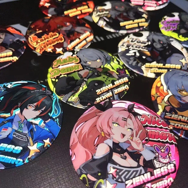 Game Zenless Zone Zero Anby Nicole Badge Brooches Cosplay Pins Fashion ...