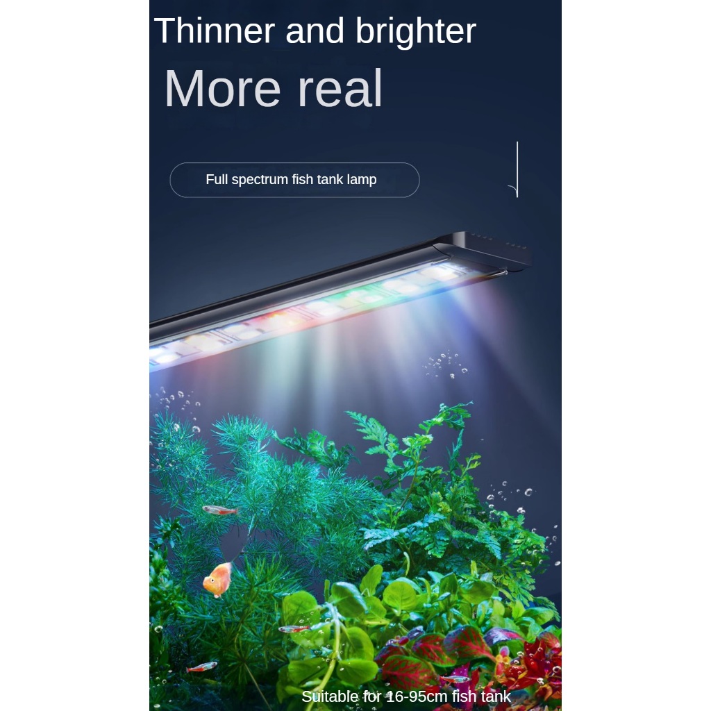 Full Spectrum Aquatic Lamp Aquarium Light Fish tank Light Water Grass ...