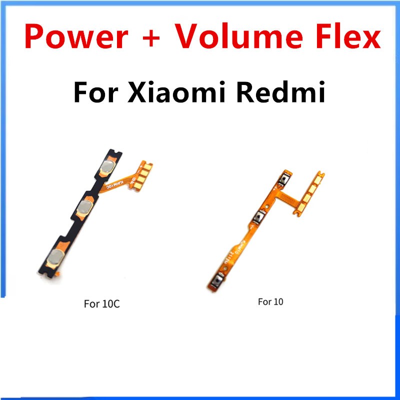 For Xiaomi Redmi 10 10A 10C Original Power On Off Volume Side Button ...