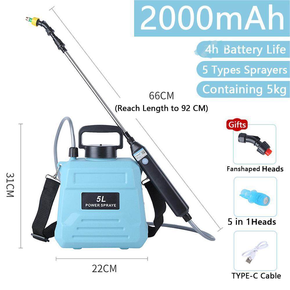 5L/8L Electric Garden Pump Sprayer Plant Watering Spray Electric ...