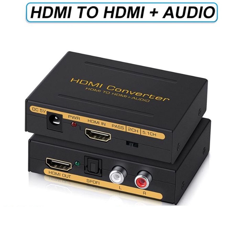 HDMI Audio Extractor Splitter 1080P HDMI to HDMI Audio Converter ...