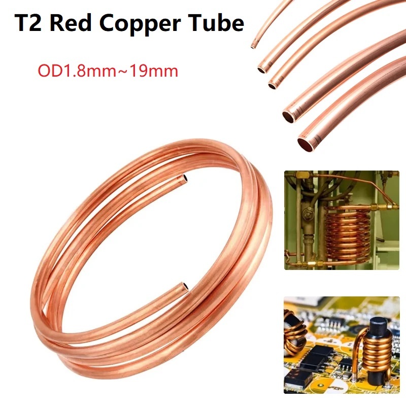Soft Coil Copper Tube T2 Red Copper Tubing Airs Conditioning ...