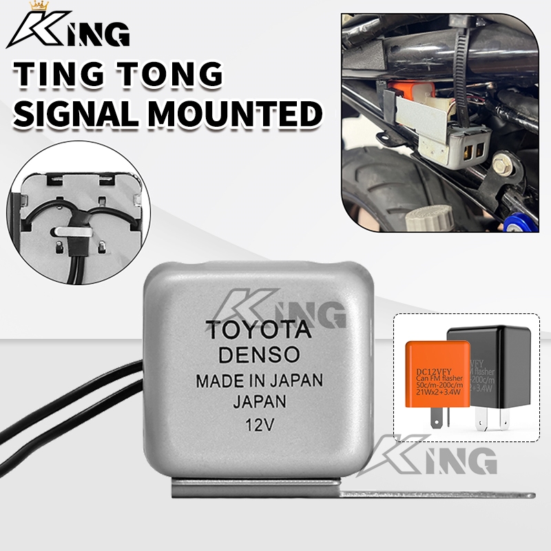 TING TONG TURN SIGNAL UNIVERSAL MOUNTED MOTORCYCLE CAR DENSO ABOMTOOL ...