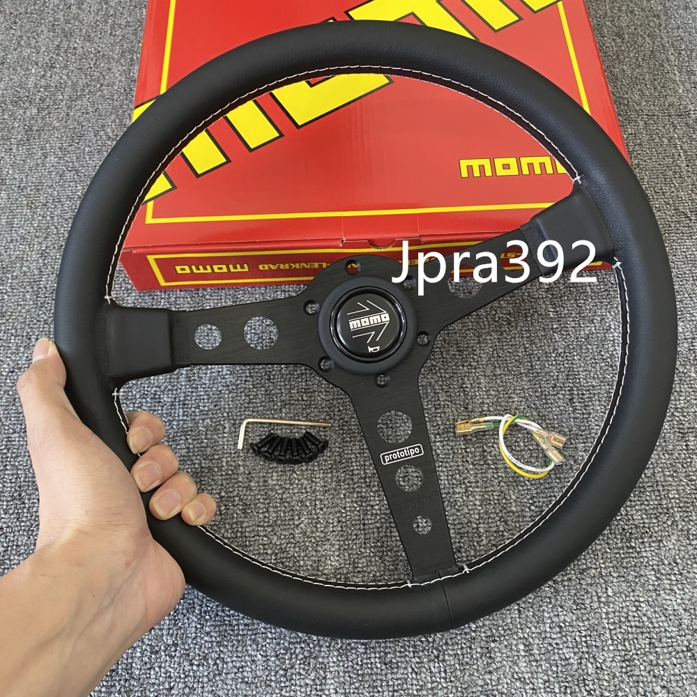 MOMO P1 Prototipo Car Modified Leather Steering Wheel Sport, 340mm | Shopee Malaysia