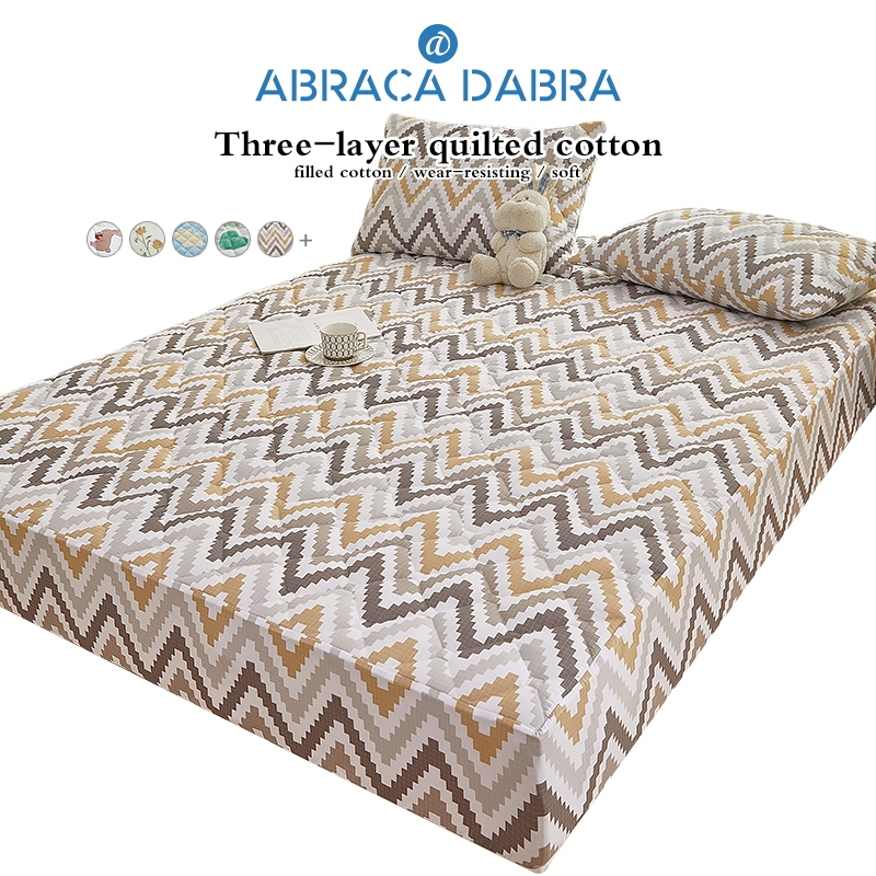 Abraca Dabra Cotton Fabric Mattress Protector - Single/Queen/King ...