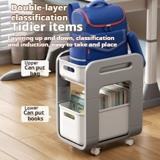 School Bag Storage Rack Under Table Trolley Storage Storage Rack ...