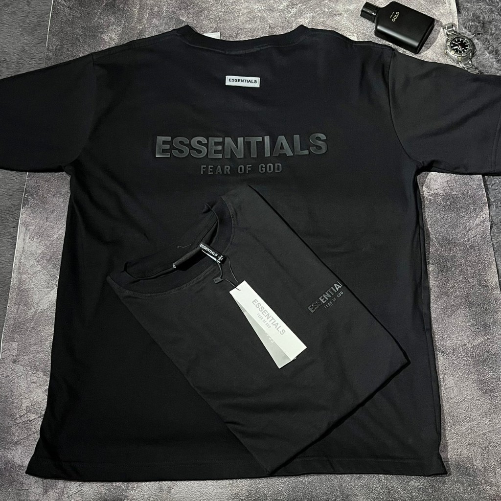 T-shirt Essential FOG 3D Text 20s Rubber Embossed Jumbo Men Women ...