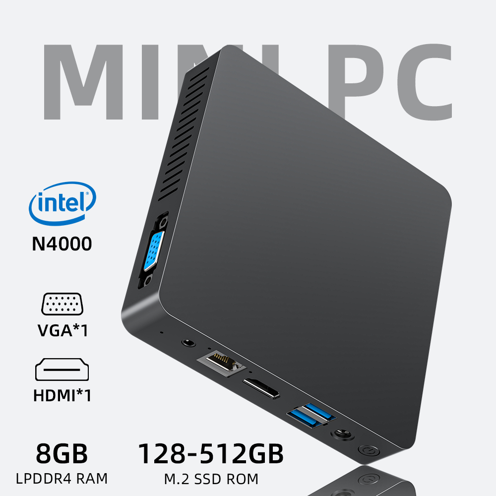 Mini PC/Host 8G+M.2 SSD Support WIFI HDMI/VGR Interface Intel® Gemini ...