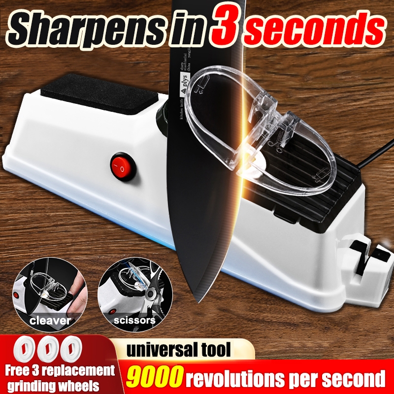 Sharpens in 3 seconds USB Electric Knife Sharpener machine 9000 ...