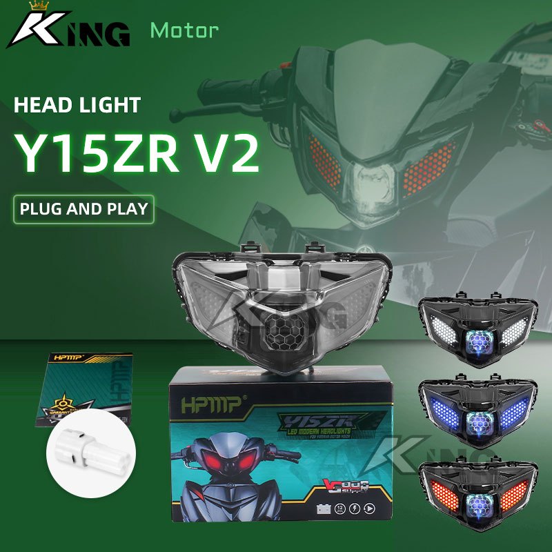 HPMP LC135 V8 Y15ZR V2 LC135FI HEAD LAMP LED HEADLIGHT SUPER BRIGHT LAMP DEPAN LC HEADLAMP FRONT ...