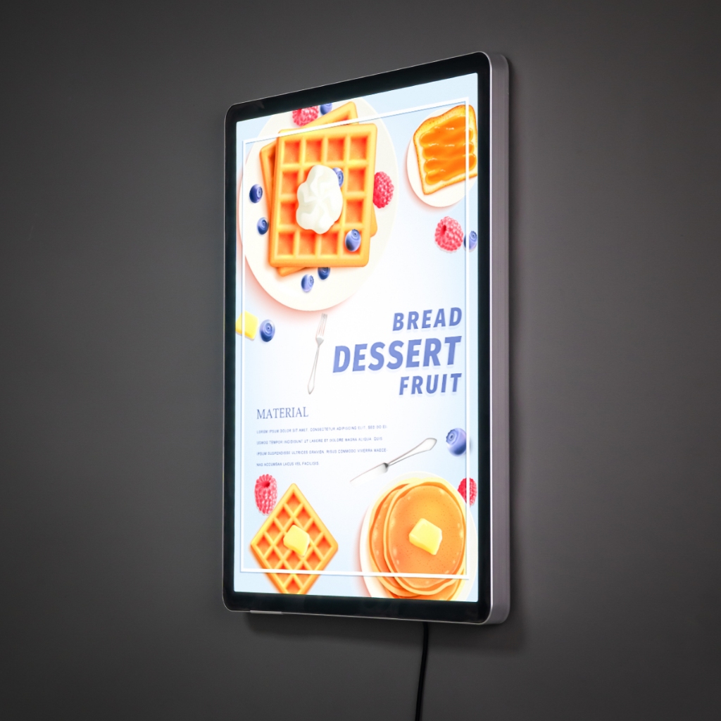 omelette fine food sign led light boxes thin led logo sign lightbox ...