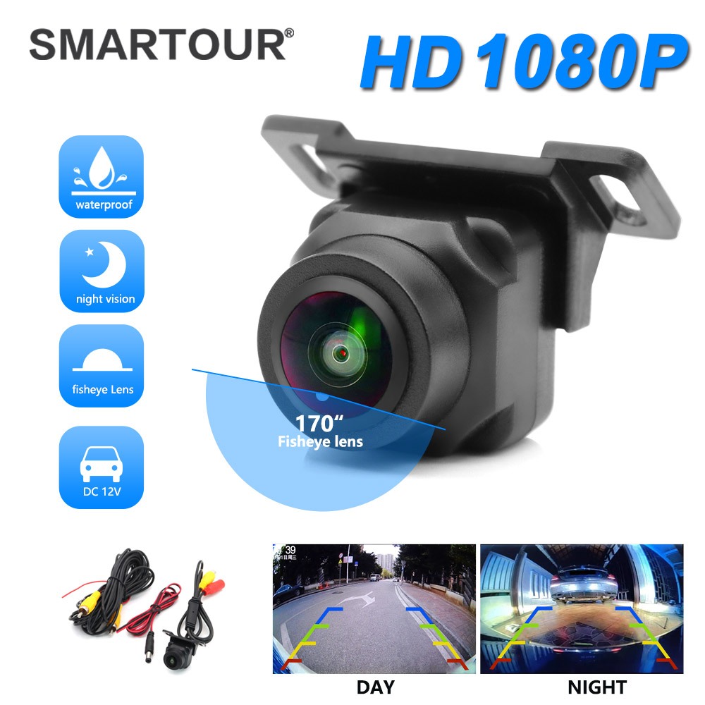 Smartour HD 1080P Starlight Night Vision CCD Fisheye Lens Car Reverse ...
