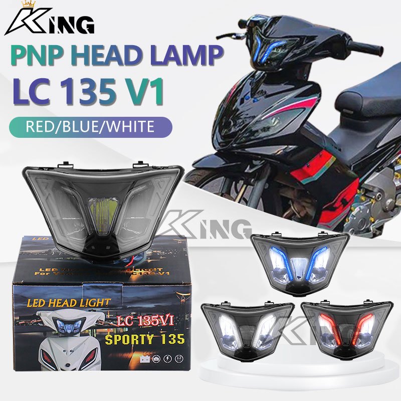 LC135 V1 HEAD LAMP LC 135 V1 Old LC 135 LAMPU DEPAN HEADLAMP SOCKET SOCKET LAMPU PNP HEADLIGHT ...