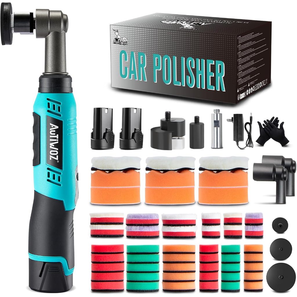 Cordless Mini Car Polisher, 12V Micro Car Polisher with 6 Variable ...