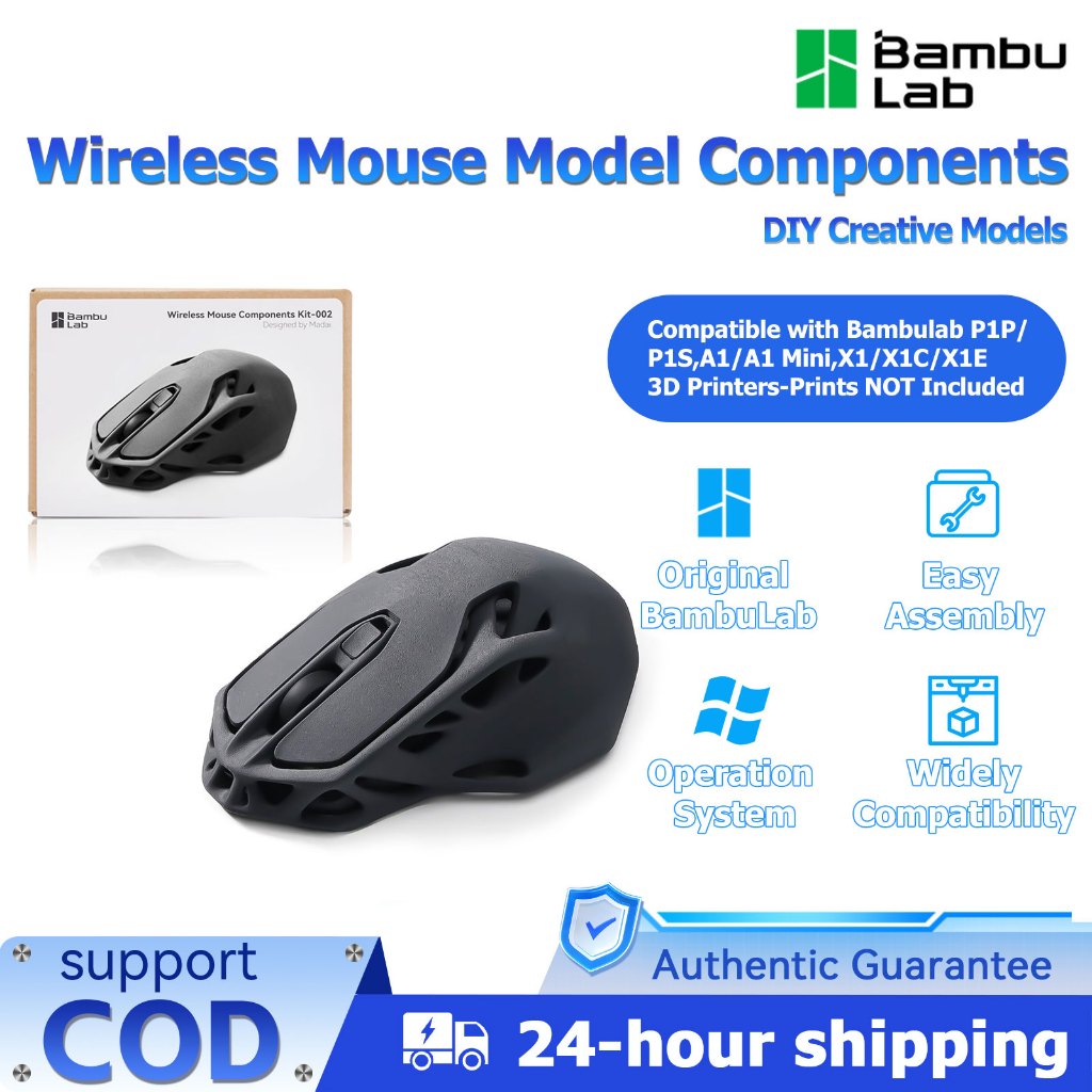 Original Bambu Lab Makerworld MH002 3D Printed Wireless Mouse Model ...
