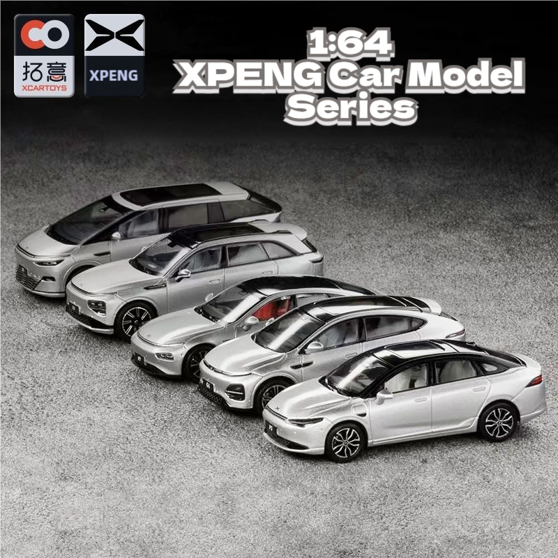 XCarToys拓意 1/64 XPENG P5 P7 G6 G9 X9 New energy electric vehicles Diecast car Car Model ...