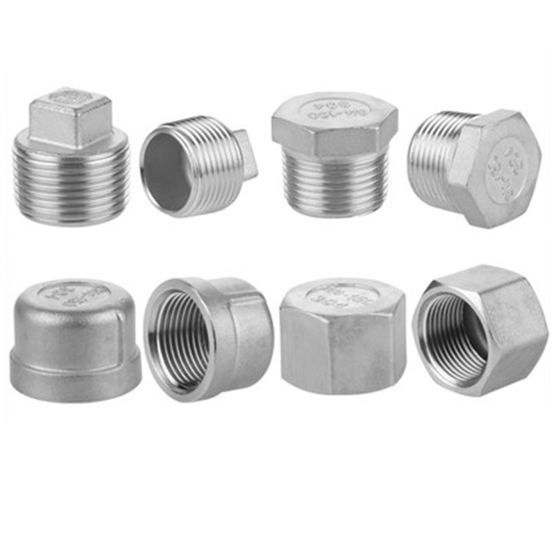 【SYH3】304 stainless steel outer screw plug 1/2 3/4 1 inch inner screw ...