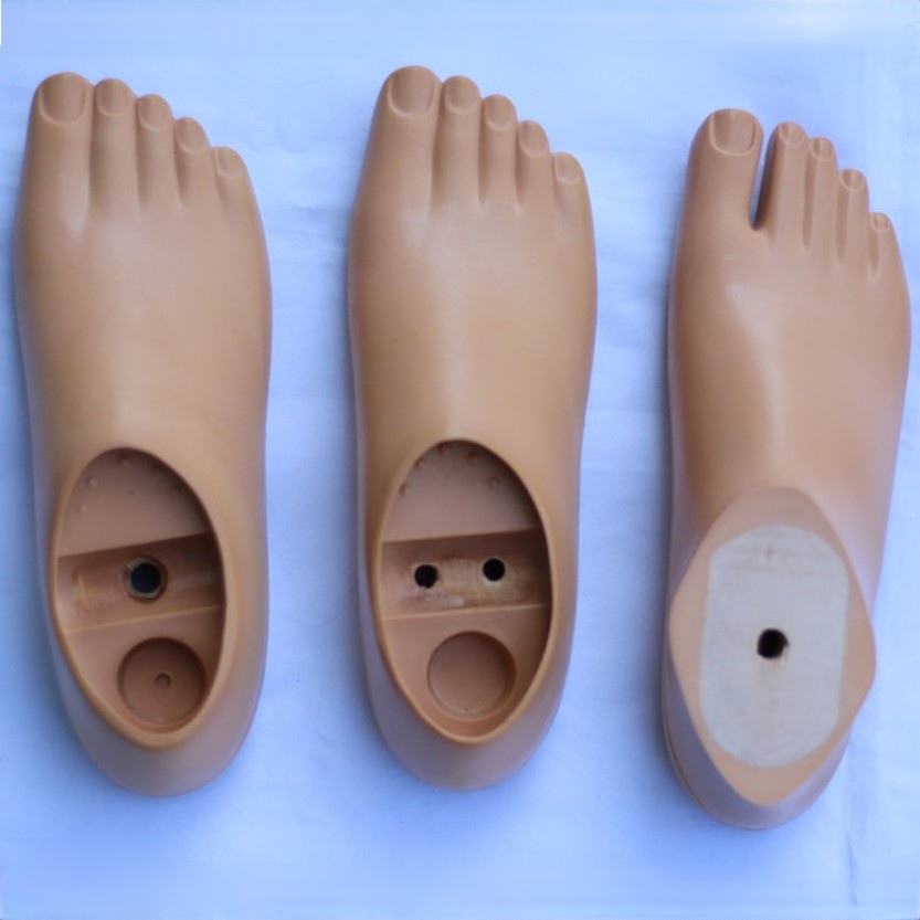 Prosthetic accessories for prosthetic limbs: foot plate, sole, ankle ...