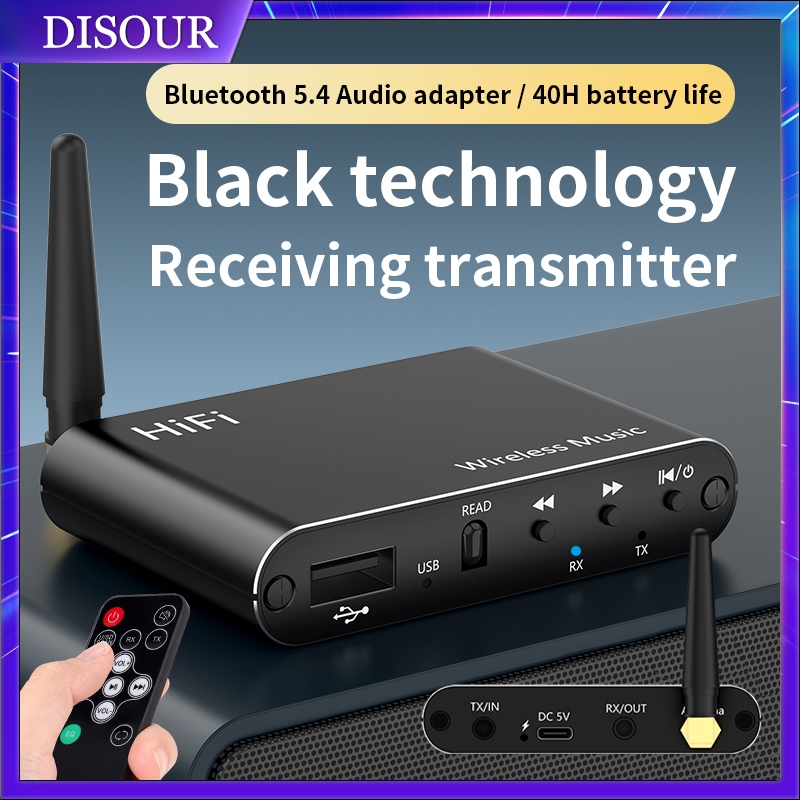 IR Remote Control Bluetooth 5.4 Transmitter Receiver 3.5MM AUX USB U ...