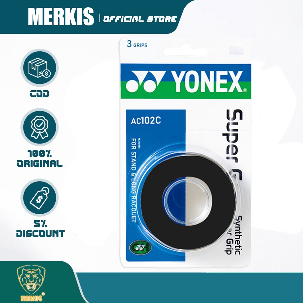 Yonex AC102C Super Grap (3 Grips) Badminton Grip Original Over Grip 11 ...