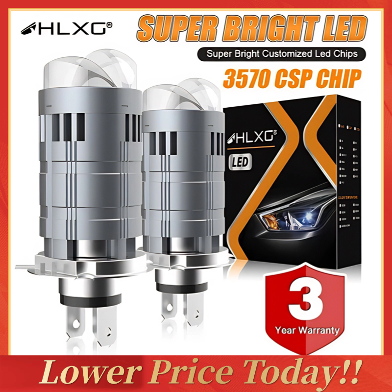 3 Years Warranty H4 projector Lens Led Headlamp Car Motorcycle h4 Hi-Lo ...