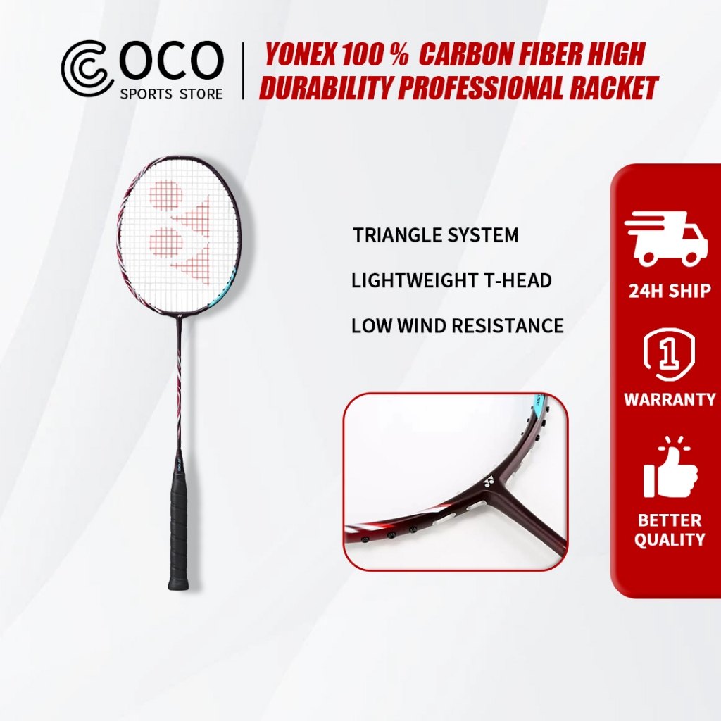 YONEX ASTROX 100ZZ Kurenai Badminton Racket Full Carbon Single 4U 22-30Lbs 83g | Shopee Malaysia