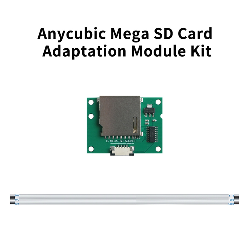 For Anycubic Mega 3D Printer SD Card Expansion Adapter Board with Cable ...